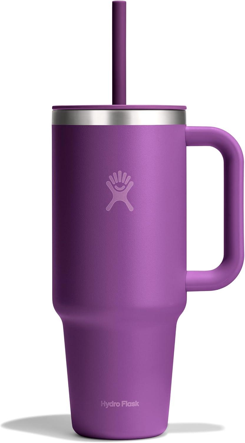 Hydro Flask 40 Oz Travel Tumbler with Handle, Lid and Straw – Insulated ...