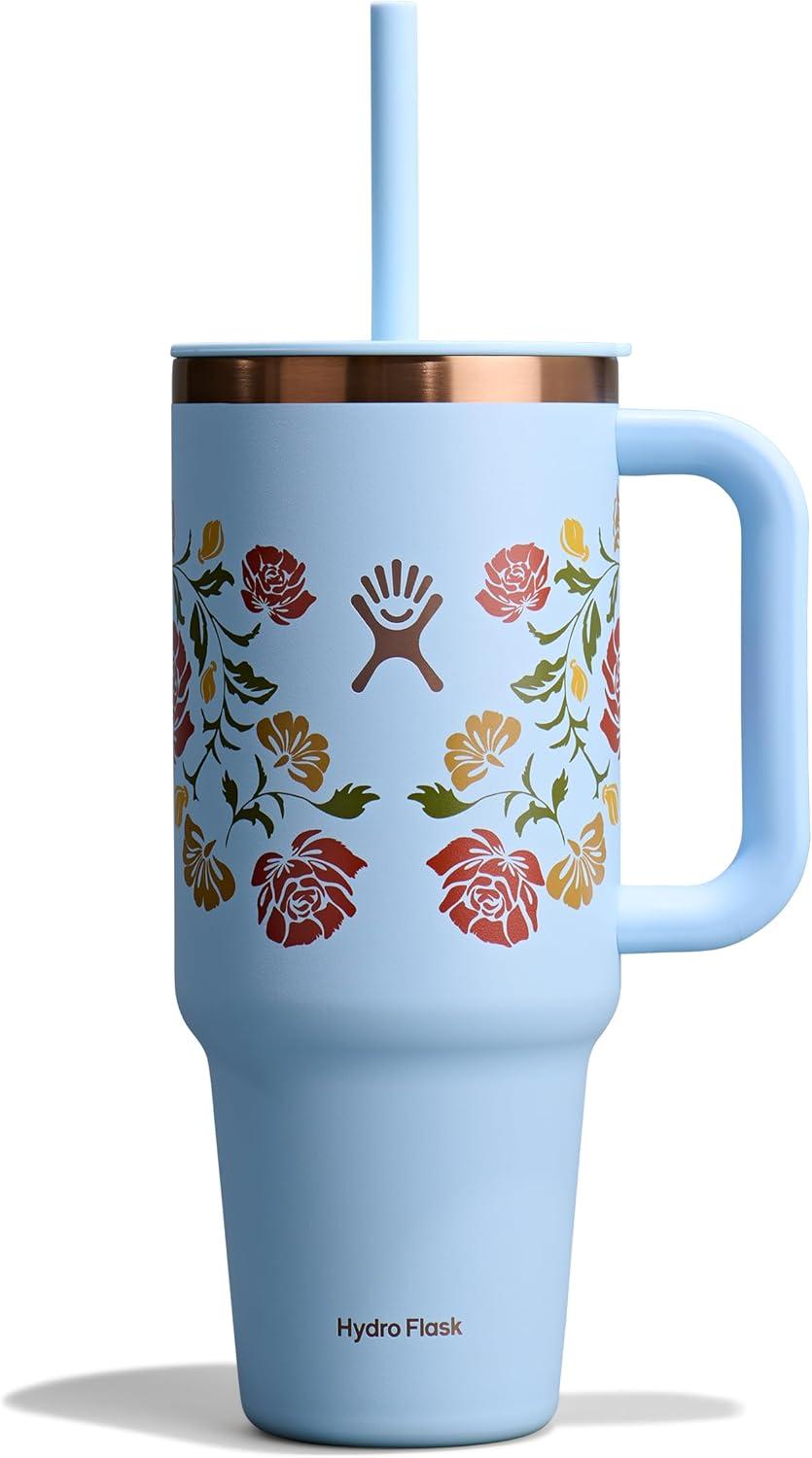 Hydro Flask 40 Oz Travel Tumbler with Handle, Lid and Straw – Insulated ...