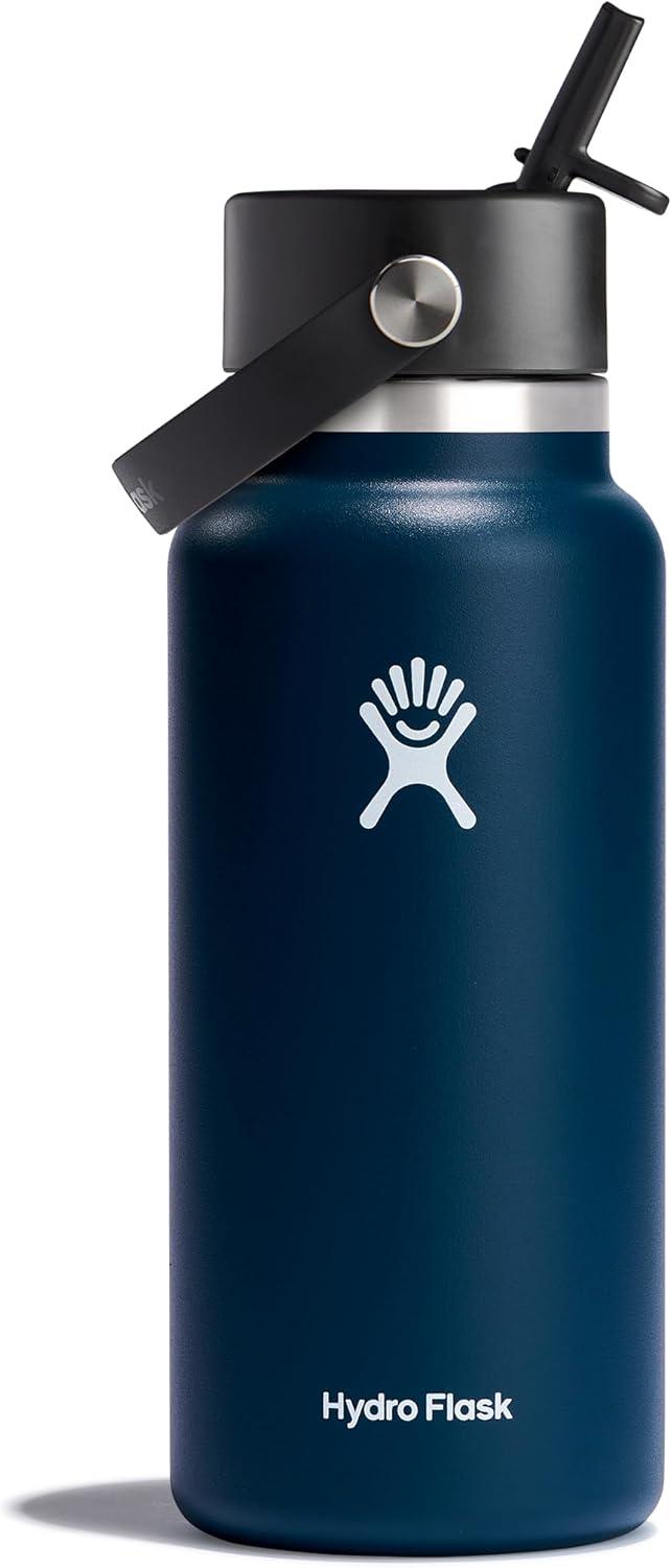 Hydro Flask Water Bottle – Insulated Stainless Steel – Wide Mouth Flex ...