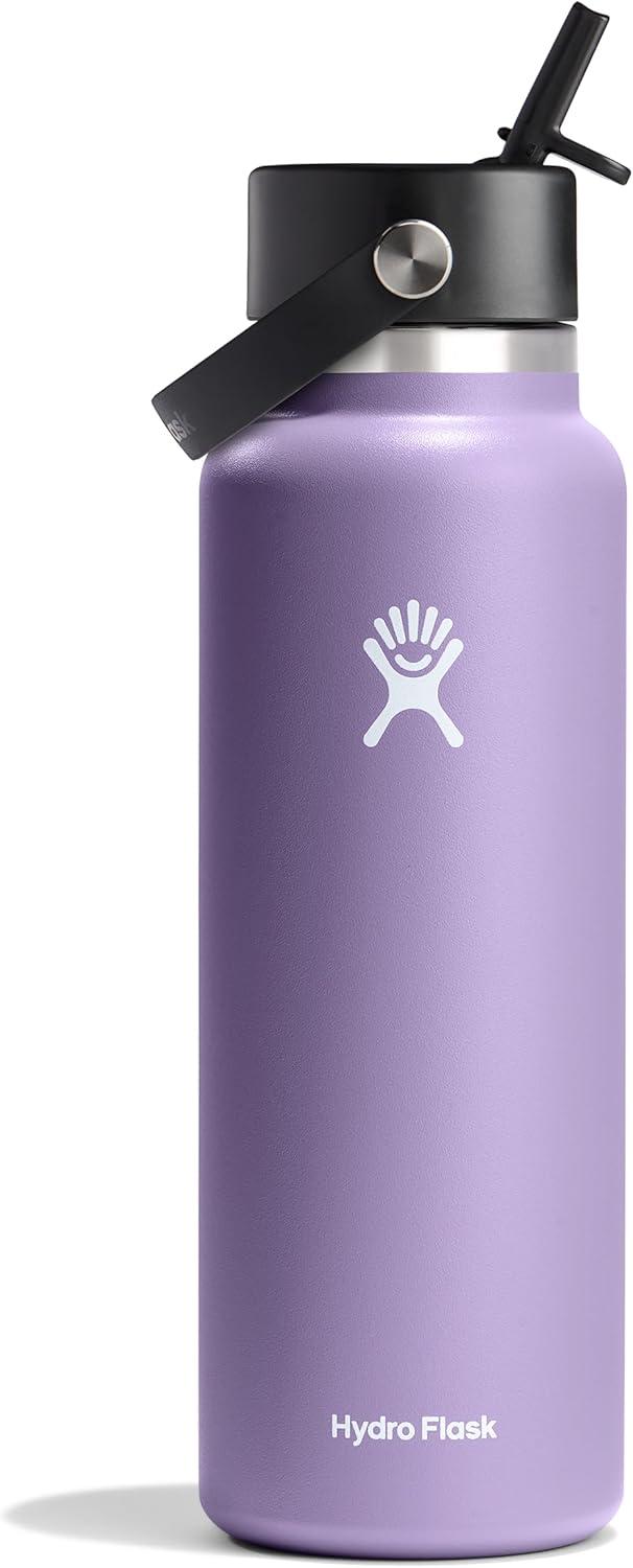 Hydro Flask Water Bottle – Insulated Stainless Steel – Wide Mouth Flex ...