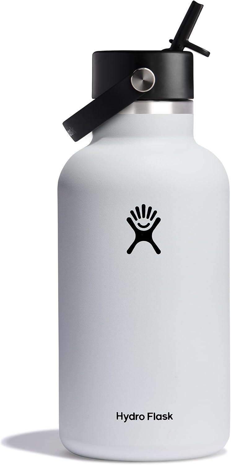 Hydro Flask Water Bottle – Insulated Stainless Steel – Wide Mouth Flex ...