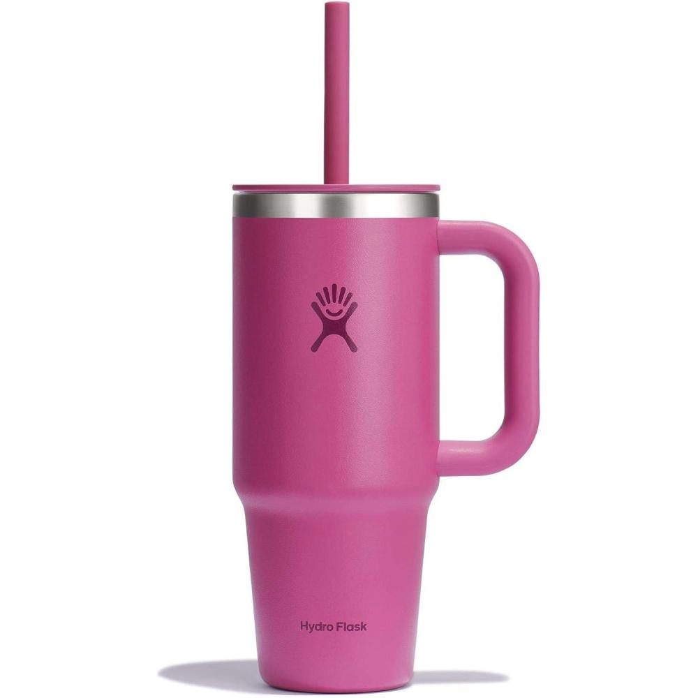 Hydro Flask 40 Oz Travel Tumbler with Handle, Lid and Straw – Insulated ...