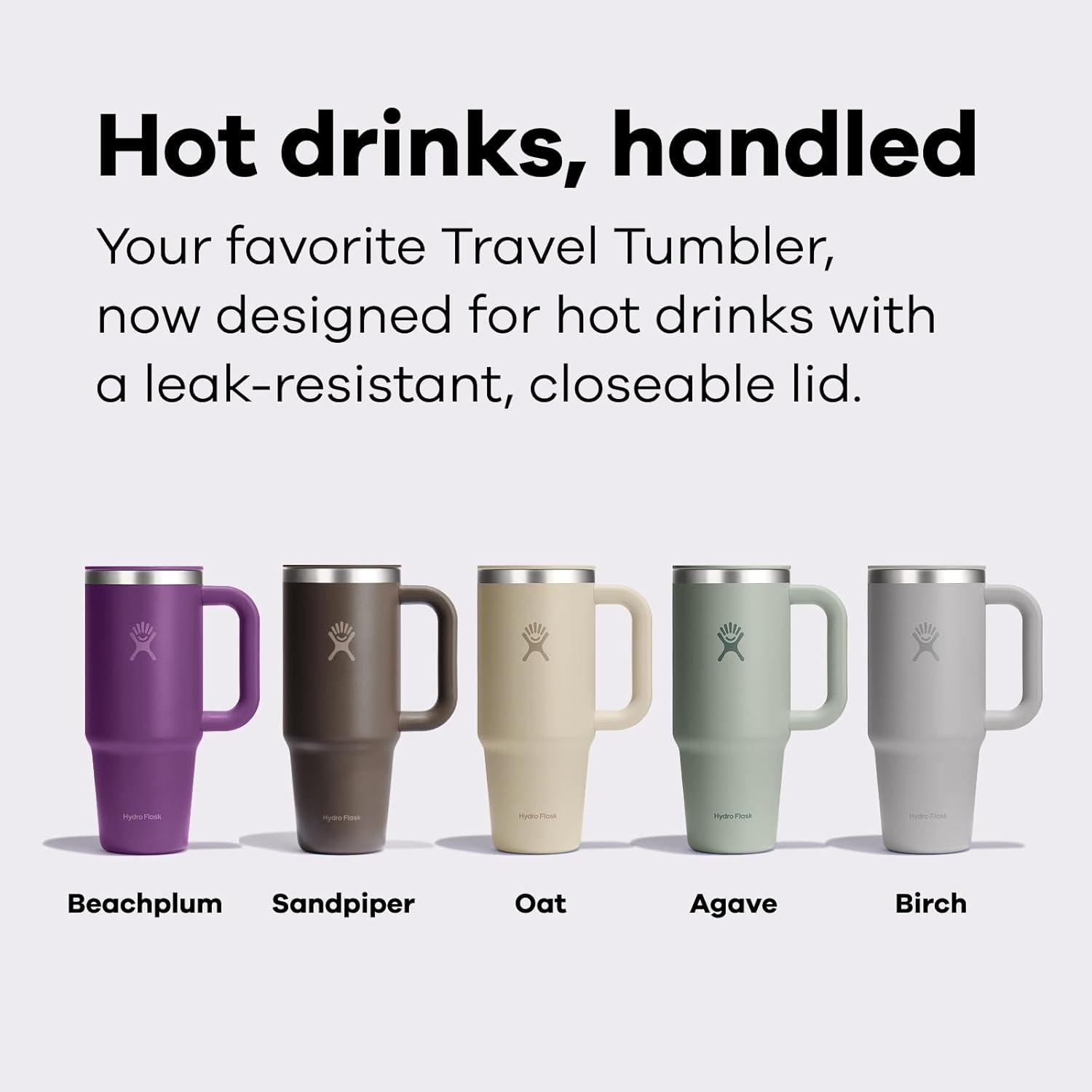 Hydro Flask Coffee Travel Tumbler Mug – Insulated Stainless Steel, Leak ...